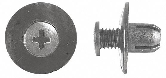 Metric, Dome, Nylon Retainers,Black,Dome,9mm L,PK25 - 40K598|5920PK ...