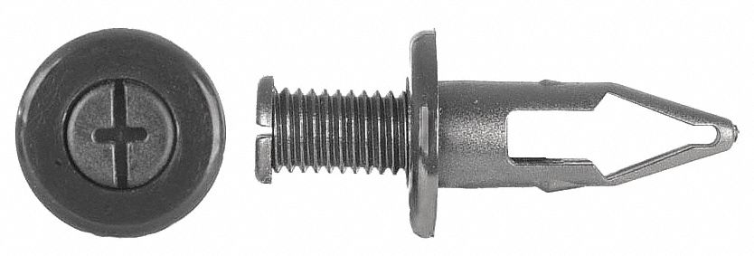 APPROVED VENDOR RETAINER,BLK NYLON,10MM, 28MM L,PK10 - Push-In Rivets ...