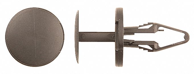 Metric, Keyhole, Nylon Retainers,Black,Dome,20mm L,PK50 - 40K610 ...