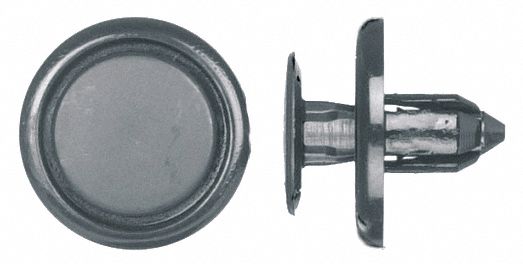 GRAINGER APPROVED RETAINER,BLK NYLON,7MM, 10MM L,PK15 - Push-In Rivets ...