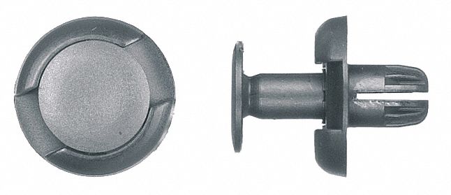 Metric, Dome, Nylon Retainers,Black,Dome,10mm L,PK15 - 40K614|9292PK ...