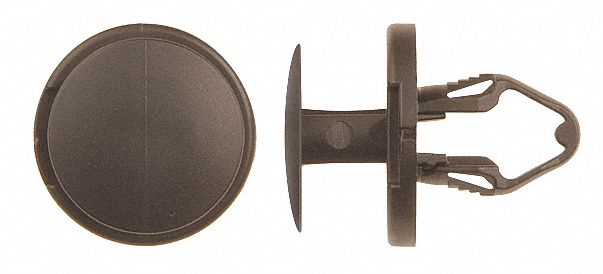 Metric, Keyhole, Nylon Retainers,Black,Dome,14mm L,PK50 - 40K621 ...