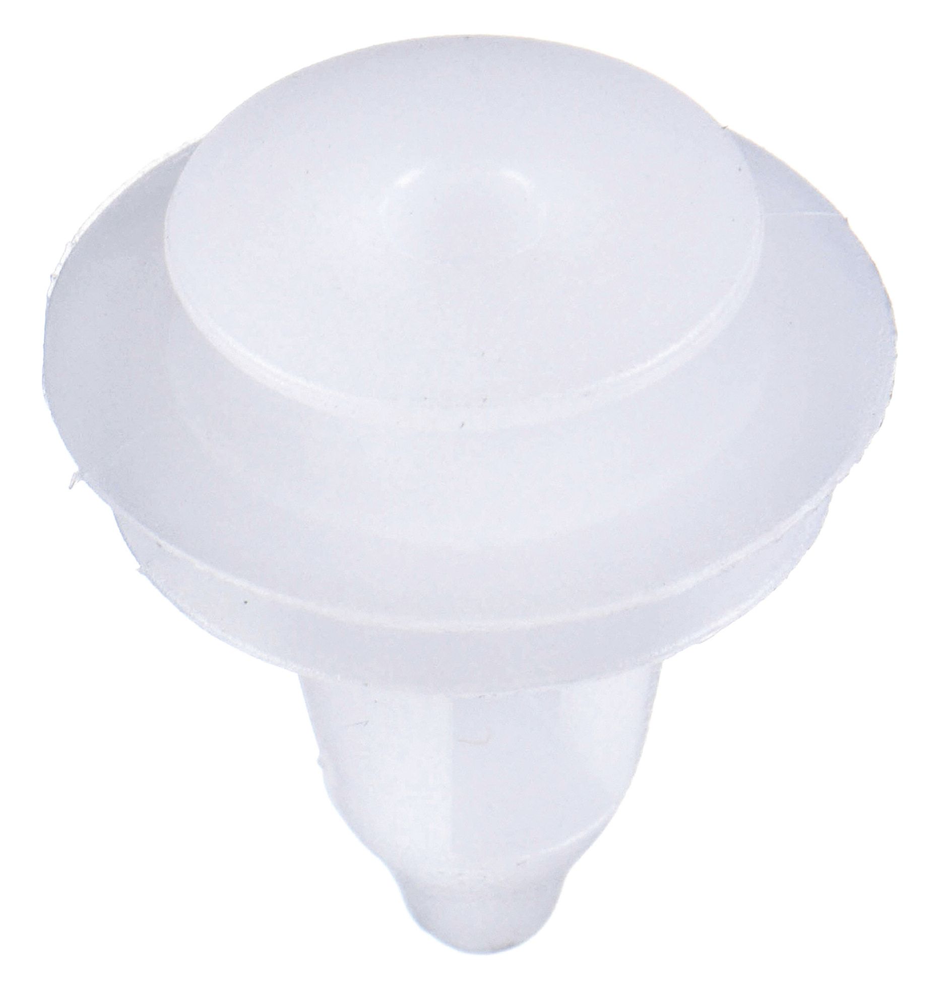 Metric, Ribbed, Nylon Retainers,White,Dome,24mm L,PK50 - 40K631|9861PK ...