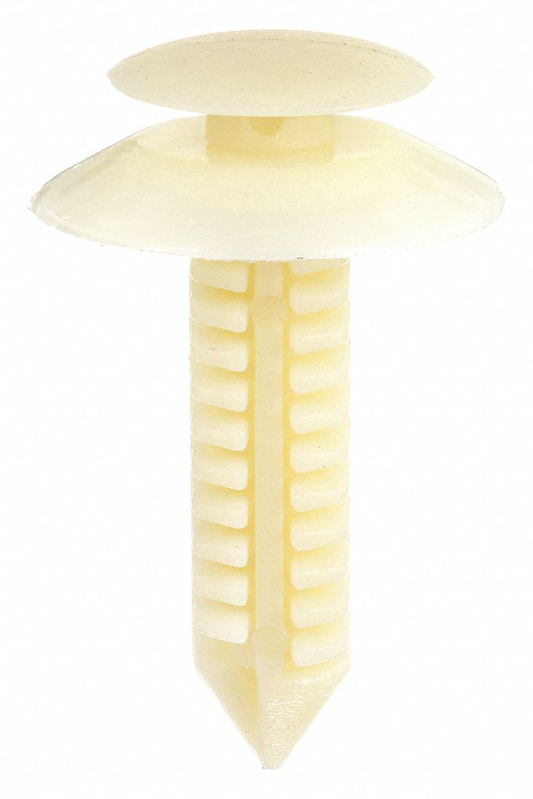 Inch, Ribbed, Nylon Retainers,Dome,29/32" L,PK50 - 40K636|5264PK - Grainger