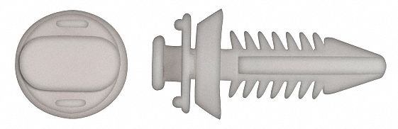 Metric, Ribbed, Nylon Retainers,Natural,Dome,21mm L,PK50 - 40K634 ...