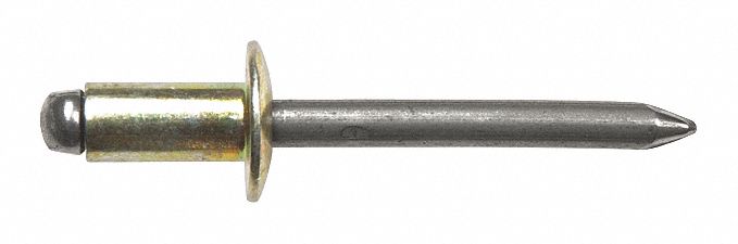 Inch, 0.25 in Shank Dia, Blind Rivet,0.25 in dia,PK25 - 40K828|9885PK ...