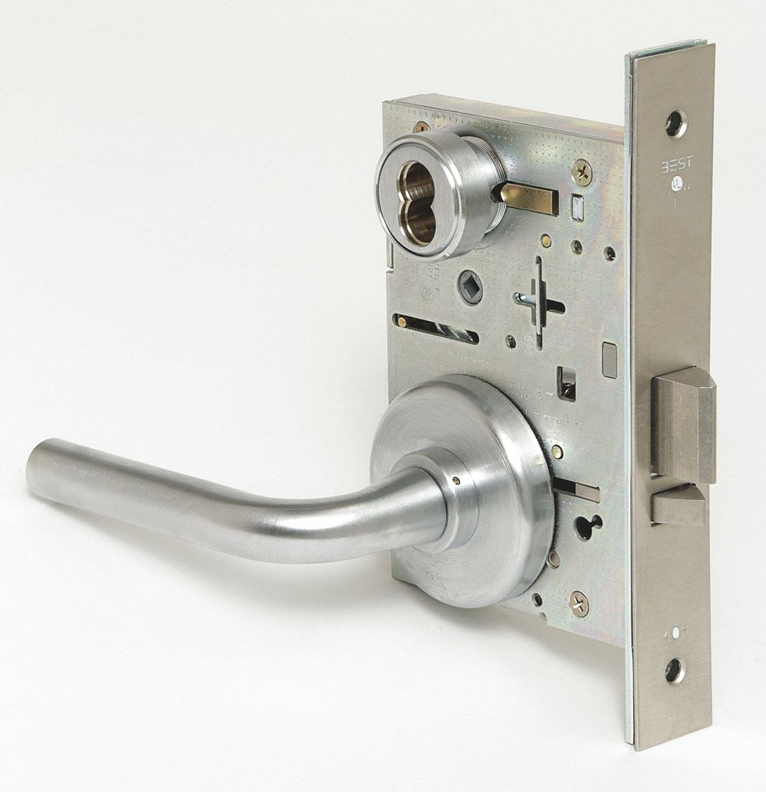 BEST, Classroom Lever Locksets, Stainless Steel, Door Lockset - 40KA78 ...
