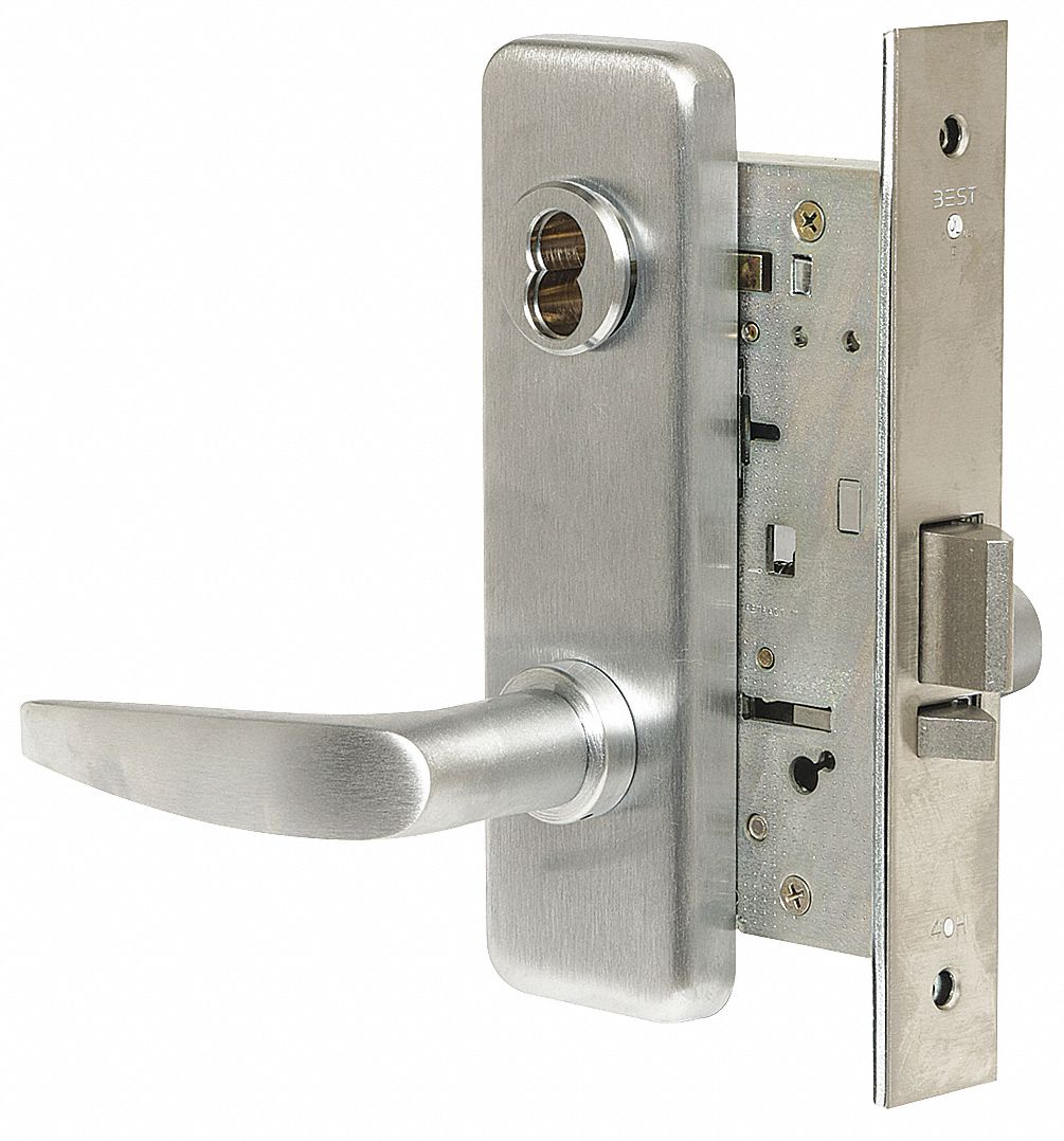 BEST, Storeroom Lever Locksets, Chrome, Door Lockset - 40KC14 ...