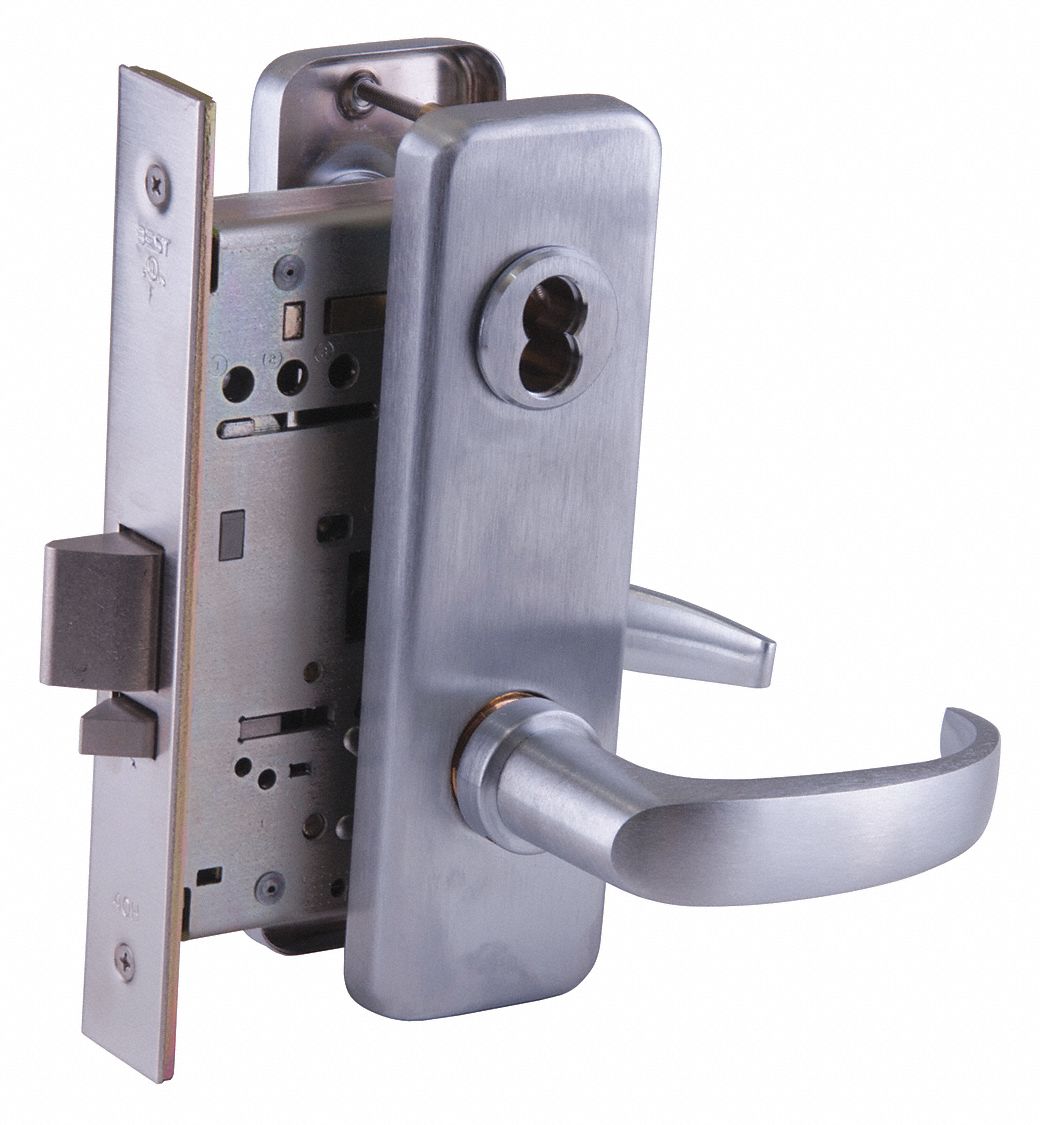 BEST, Classroom Security Lever Locksets, Chrome, Door Lockset - 40KA74 ...