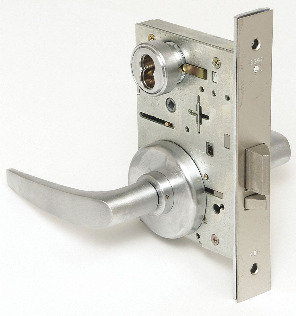 BEST, Storeroom Lever Locksets, Chrome, Door Lockset - 40KA67 ...