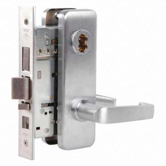 BEST, Office Lever Locksets, Chrome, Door Lockset - 40KA95|45H7TA15J626 ...