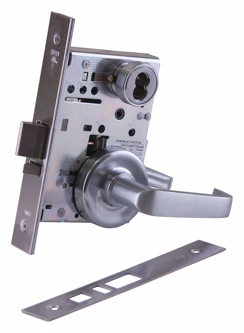BEST, Classroom Lever Locksets, Chrome, Door Lockset - 40KA99 ...
