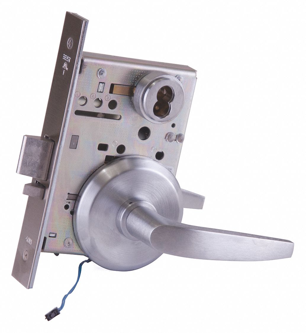 BEST, Storeroom Lever Locksets, Chrome, Door Lockset - 40KC33 ...