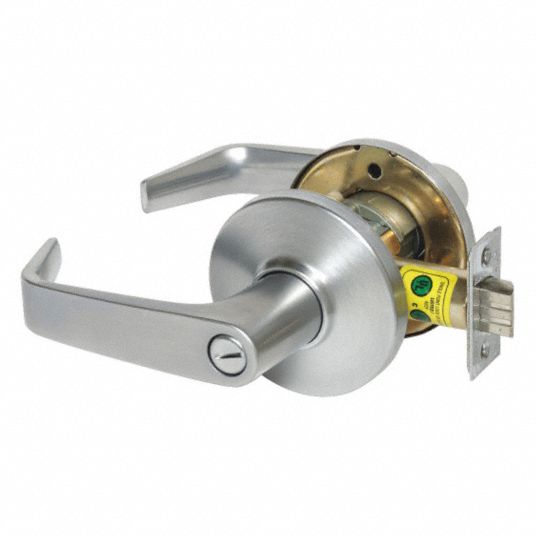 STANLEY SECURITY SOLUTIONS, Privacy Lever Locksets, Chrome, Door ...