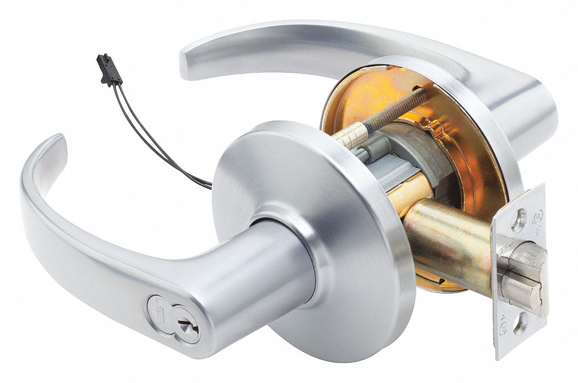 STANLEY SECURITY SOLUTIONS, Storeroom Lever Locksets, Chrome, Door ...