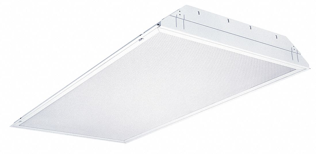 LITHONIA LIGHTING, 4 ft Lg, 2 ft Wd, Recessed Troffer - 40L069|2GT8 3 ...