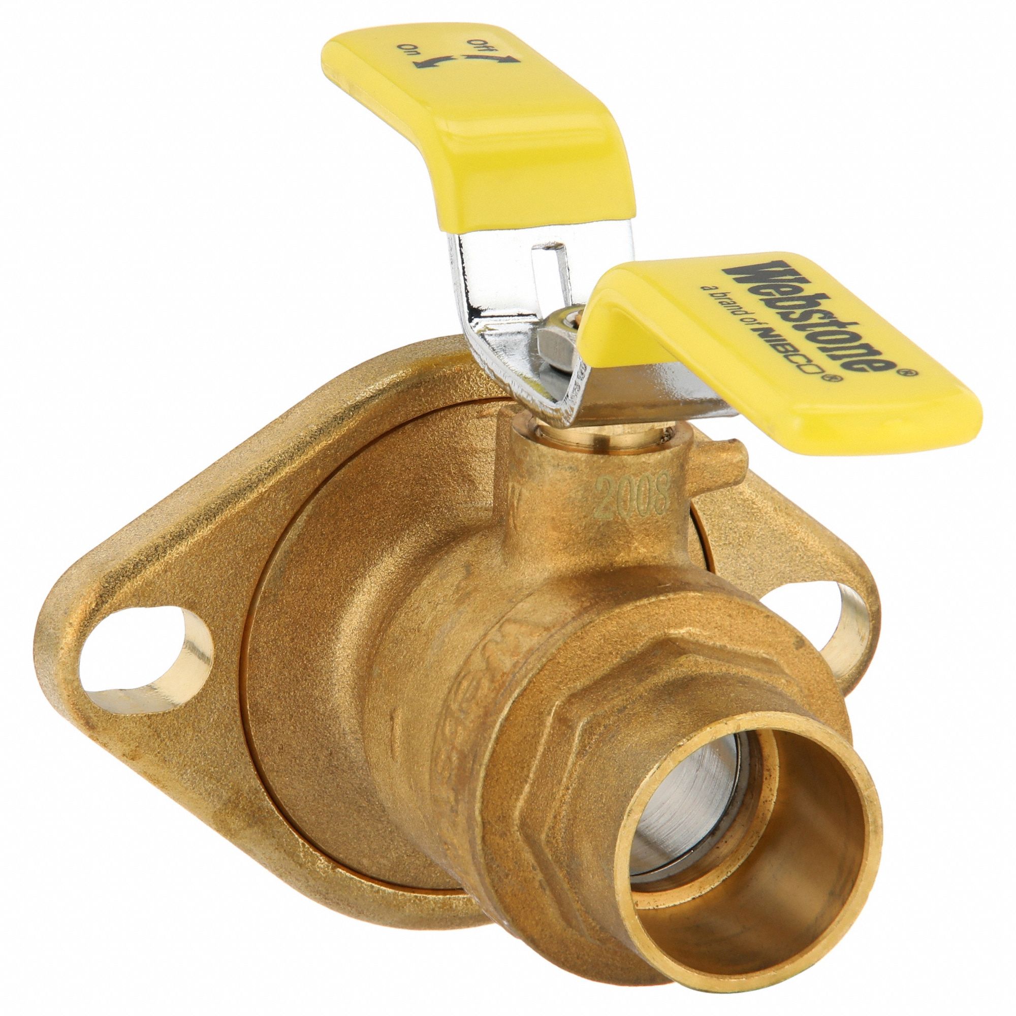 WEBSTONE, 1 1/4 in, Brass, Manual Two-Way Ball Valve - 40L198|51405HV ...