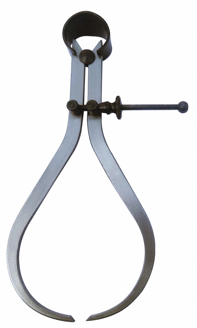 WESTWARD Outside Spring Caliper, Nut Type Solid - 40L719|40L719 - Grainger