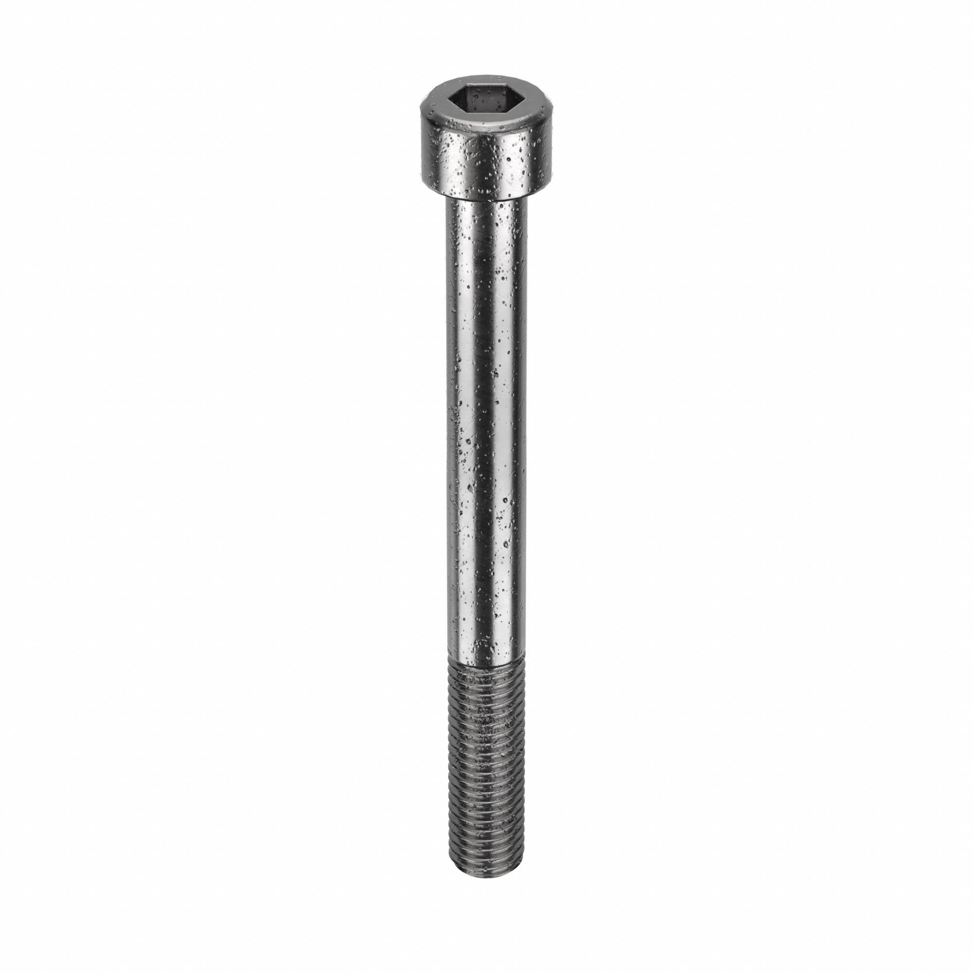 Cylindrical, Metric Socket Head Cap Screw, M10-1.50, Steel, Class 12.9 ...