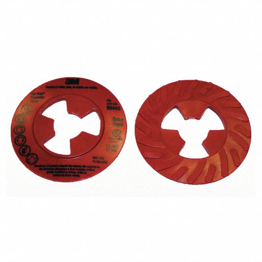 4-1/2" Arbor Hole Disc Backup Pad, 7/8" Threaded Arbor Hole Back Mount ...