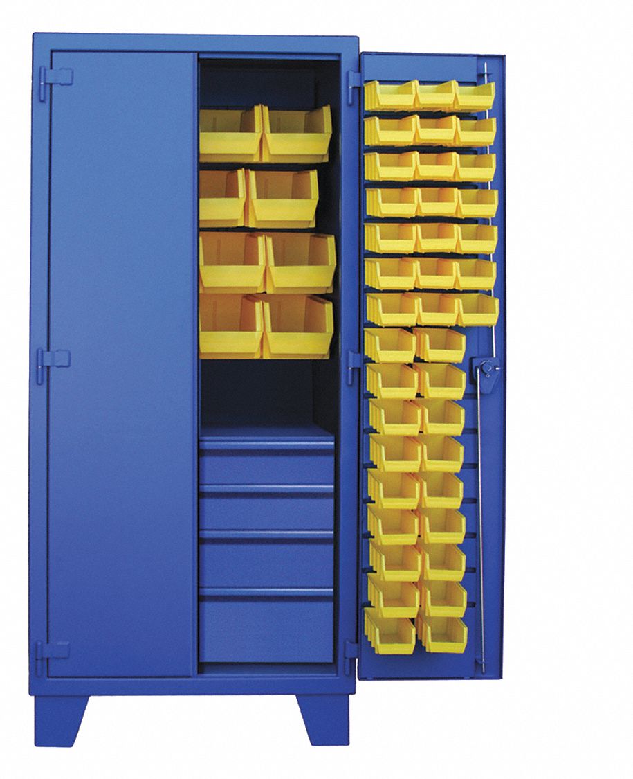 GREENE MANUFACTURING, INC., 36 in x 24 in 72 in, 1 Shelves, Bin Cabinet ...