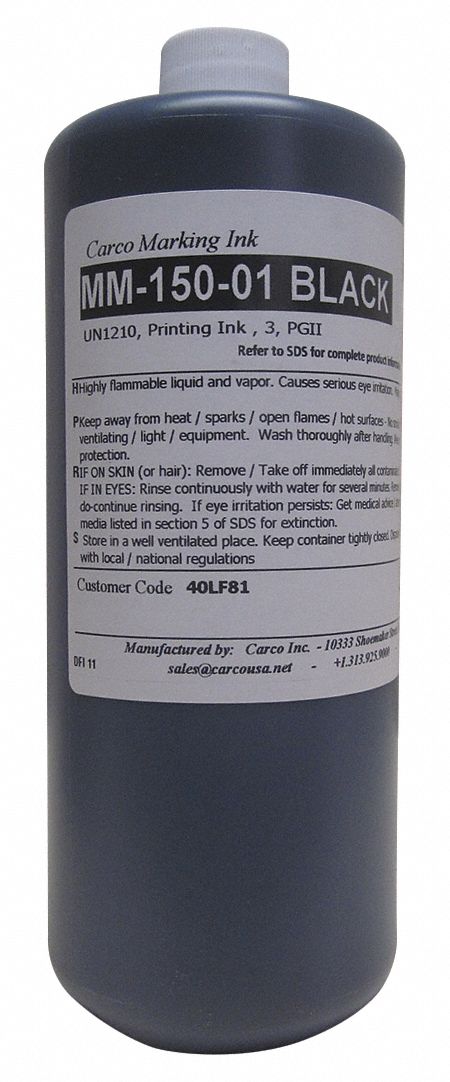 CARCO, Pigment Ink Type, 25 to 60 sec, Marking Ink - 40LF81|MM-150-01 ...