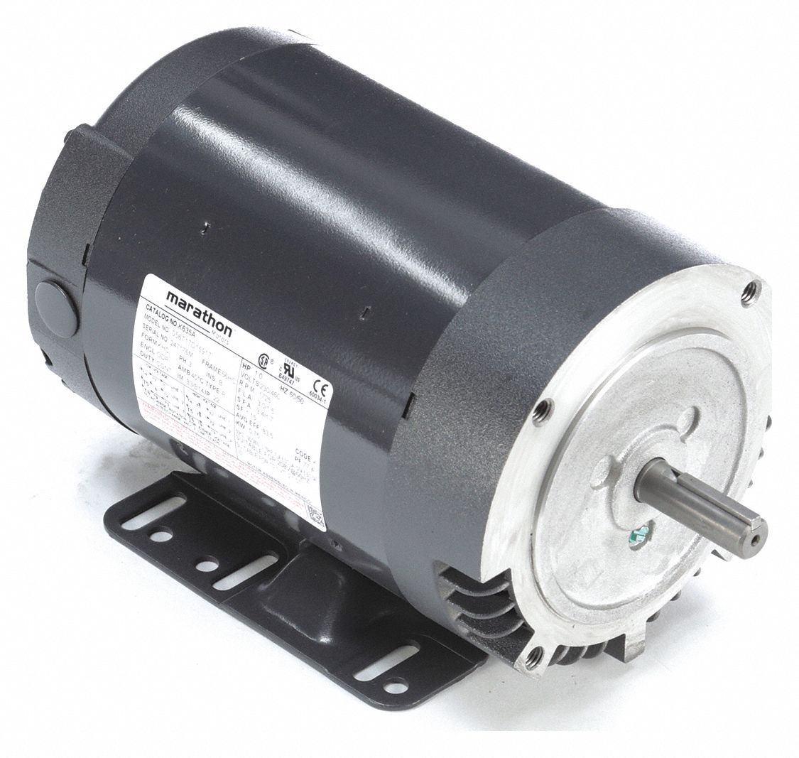 MARATHON MOTORS, Open Drip Proof, Rigid Base Mount, General Purpose ...