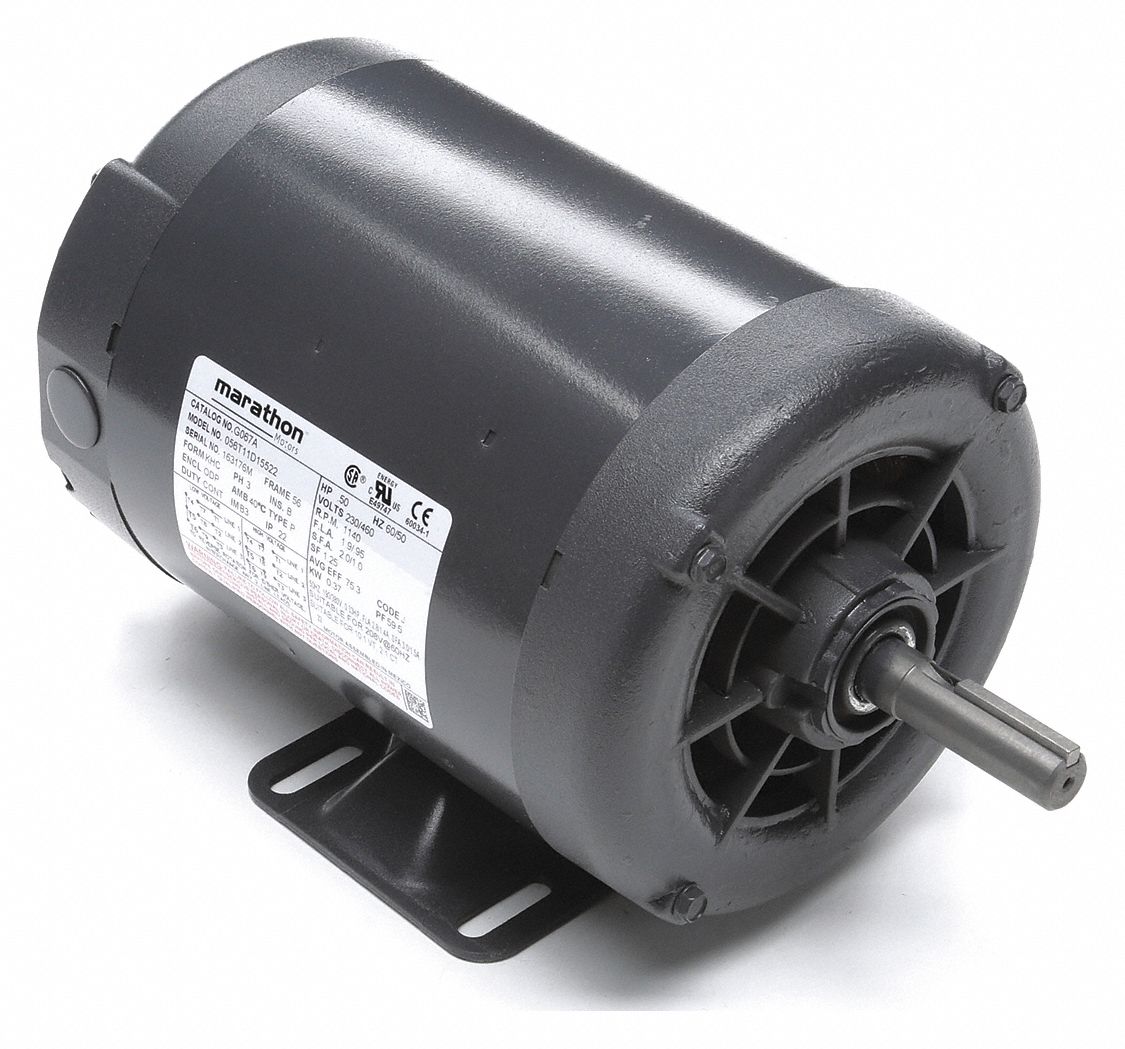 MARATHON MOTORS, Open Drip Proof, Rigid Base Mount, General Purpose ...