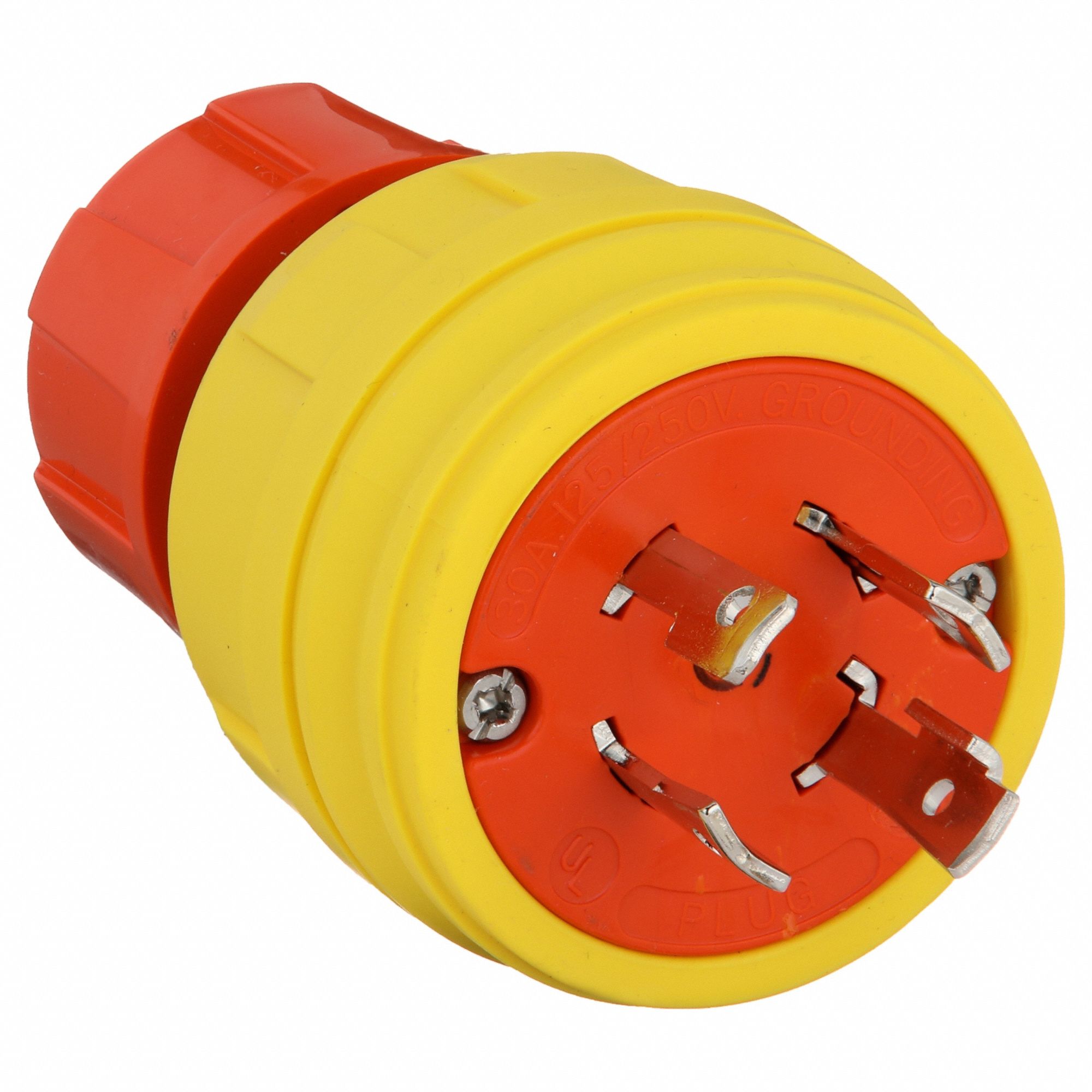 L14-30P, 30 A, Watertight Locking Plug - 40LN01|2520-PW6P-AM - Grainger