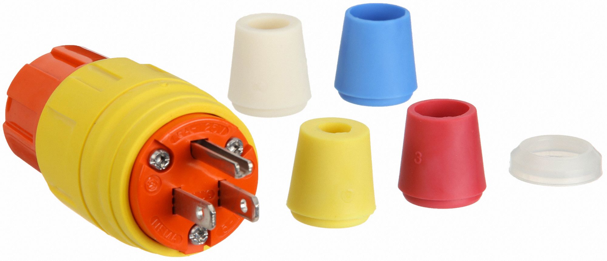 ERICSON 15A Industrial Grade Watertight Straight Blade Plug, Yellow ... ERICSON 15A Industrial Grade Watertight Straight Blade Plug, Yellow ...