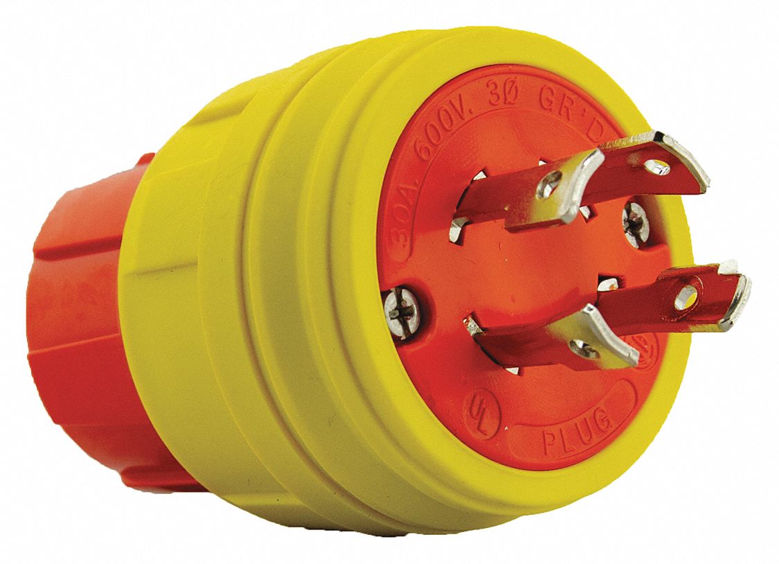 ERICSON 30A Industrial Grade Shrouded Watertight Locking Plug, Orange ... ERICSON 30A Industrial Grade Shrouded Watertight Locking Plug, Orange ...