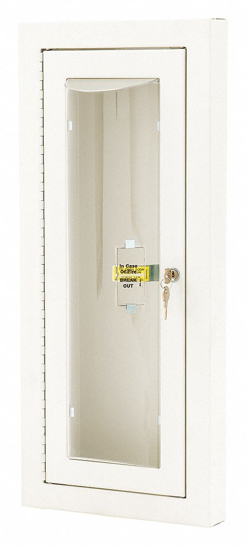 LOMA FIRE EXTINGUISHER CABINET,WALL25INH,WHTE - Fire Extinguisher ...