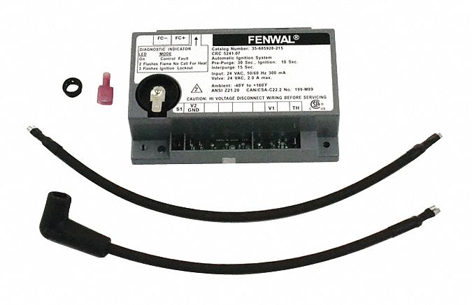 FENWAL IGNITION CONTROLS, Mfr Part # 35-605928-215, Control Board, 24V ...