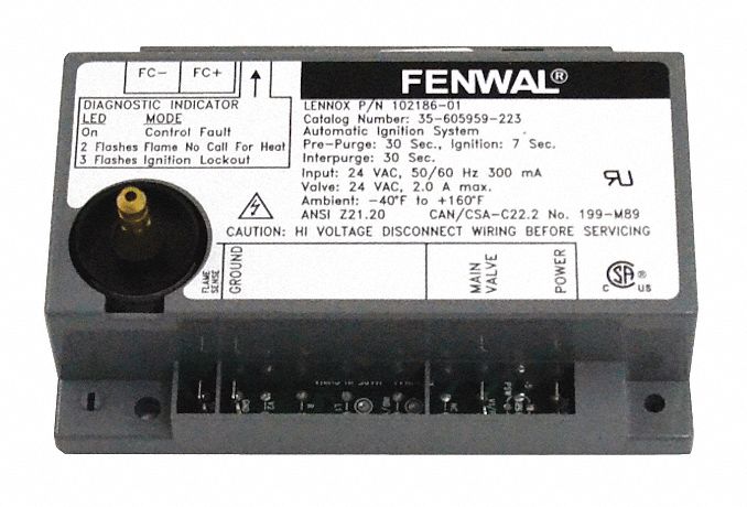 FENWAL IGNITION CONTROLS, Mfr Part # 35-605959-223, Control Board ...