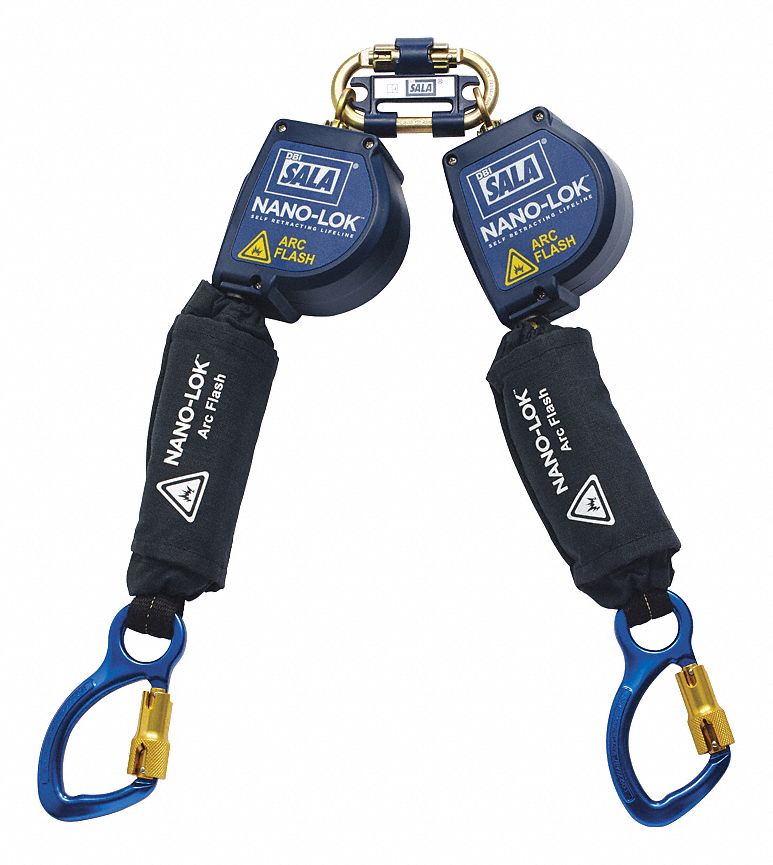 3M DBI-SALA Self-Retracting Lifeline: 420 lb Wt Capacity, 8 ft Lifeline ...