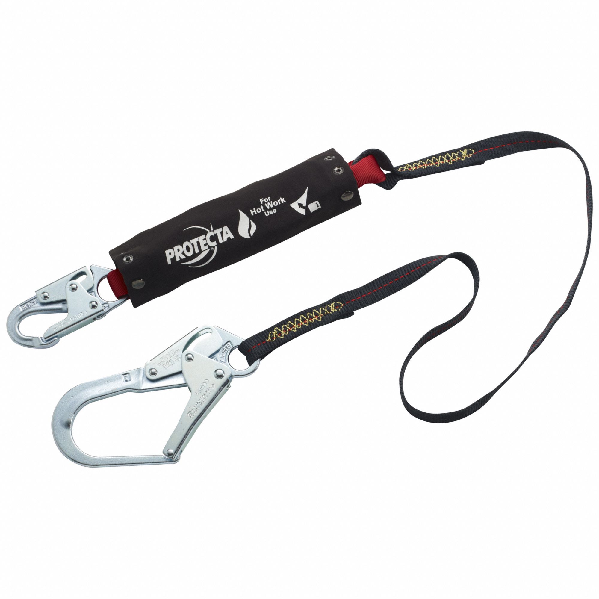 3M PROTECTA, Shock Pack, Steel Rebar Hook, Shock-Absorbing Lanyard ...