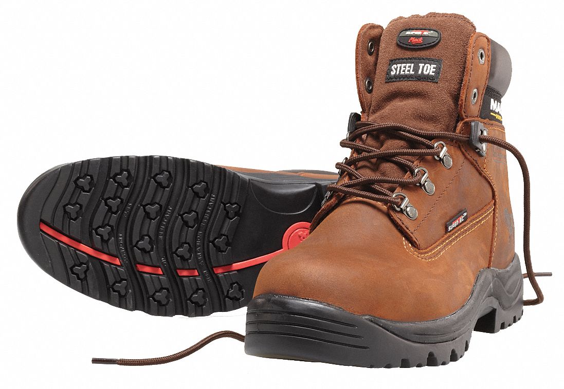 16, Men's, Rocky Brown, Steel Toe Type, 1 PR - Grainger