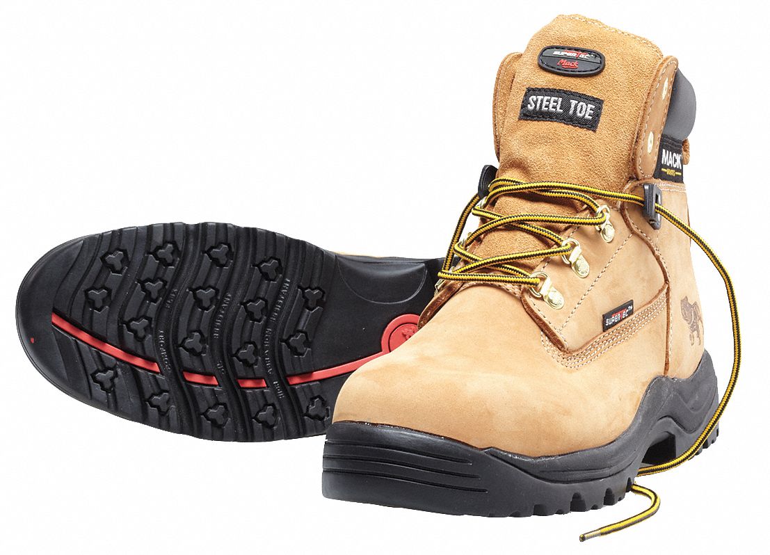 16, Men's, Honey, Steel Toe Type, 1 PR - Grainger