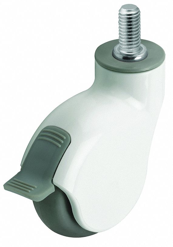 Stem Caster, 4 in Wheel Dia., 225 lb Load Rating - Grainger