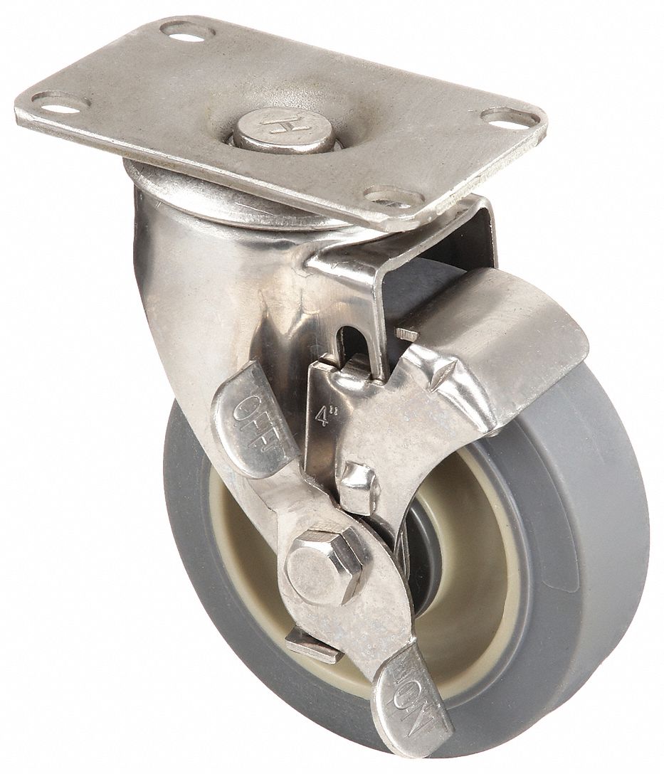 APPROVED VENDOR Rueda c/Placa,Núcleo Beige,300lb. Carga - Ruedas con ...