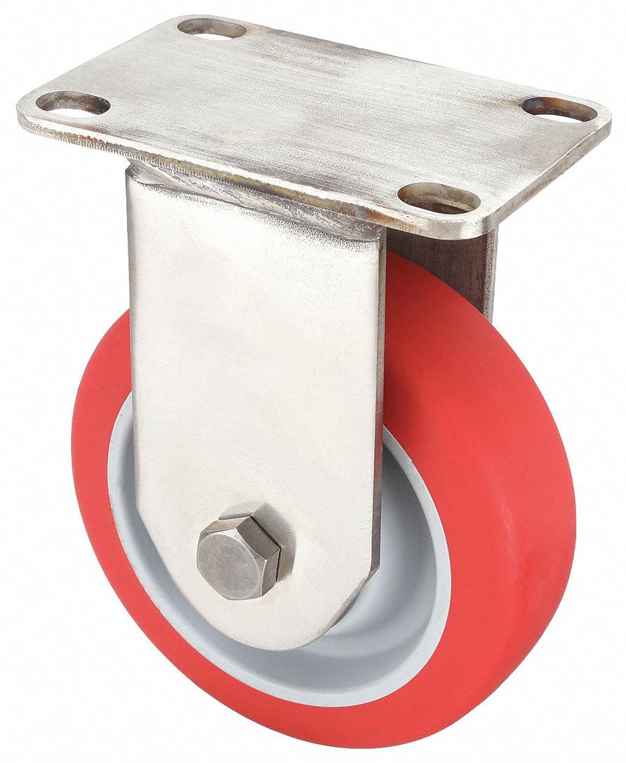 Corrosion-Resistant, Rigid, Plate Caster - 40N490|P12RX-RP040B-12-001 ...