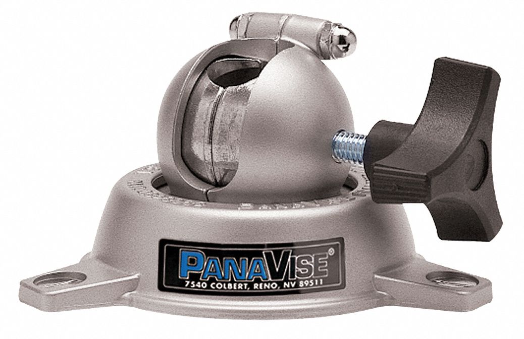 PANAVISE Multi-Angle Vise Base: Cast Zinc, 5 in Overall Lg, 0.3 in, 360 ...
