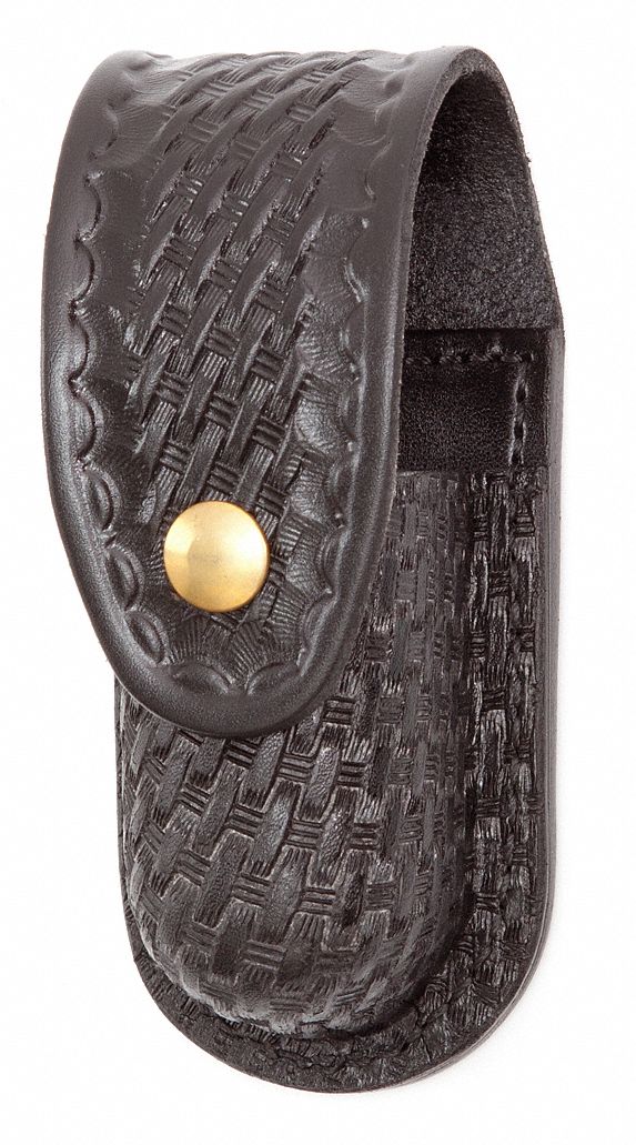 GOULD & GOODRICH, INC., Basket Weave Leather, Aerosol Pouch - 40N743 ...