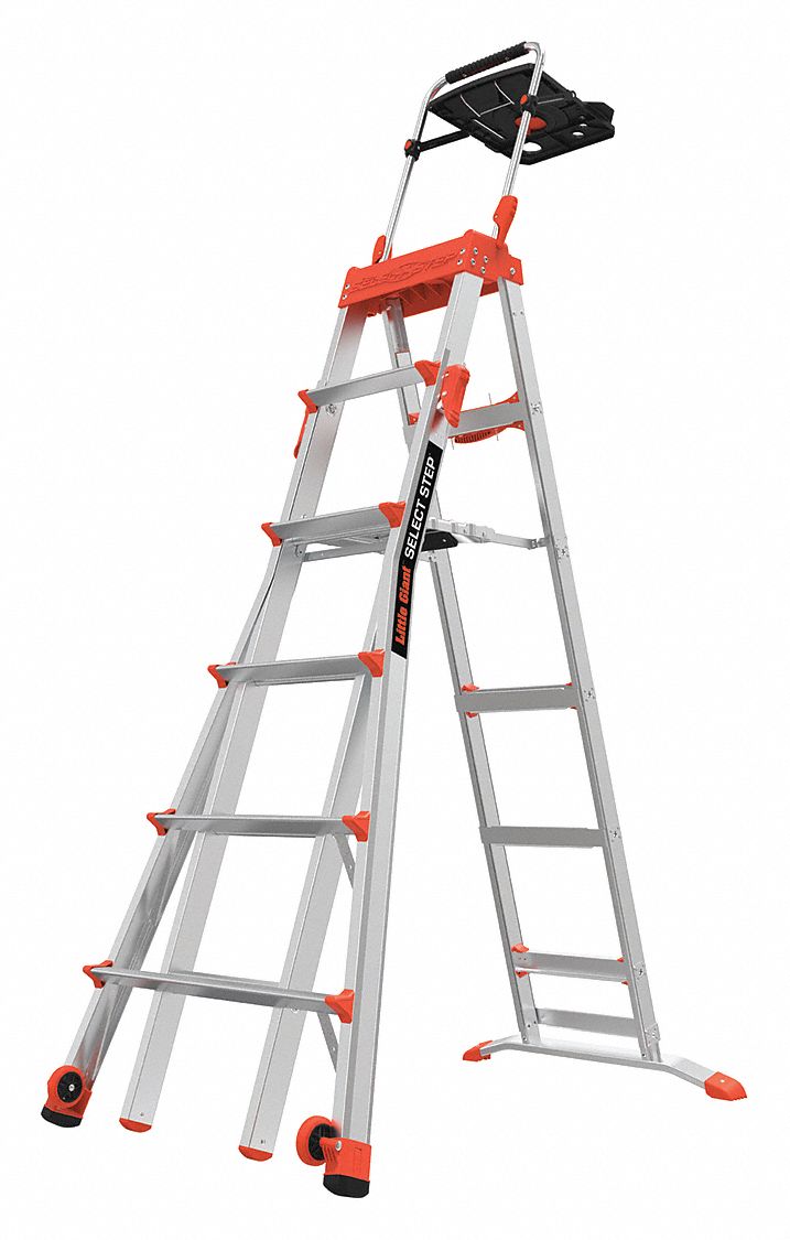 LITTLE GIANT, 4 Configurations, Aluminum, Combination Ladder - 40P129 ...