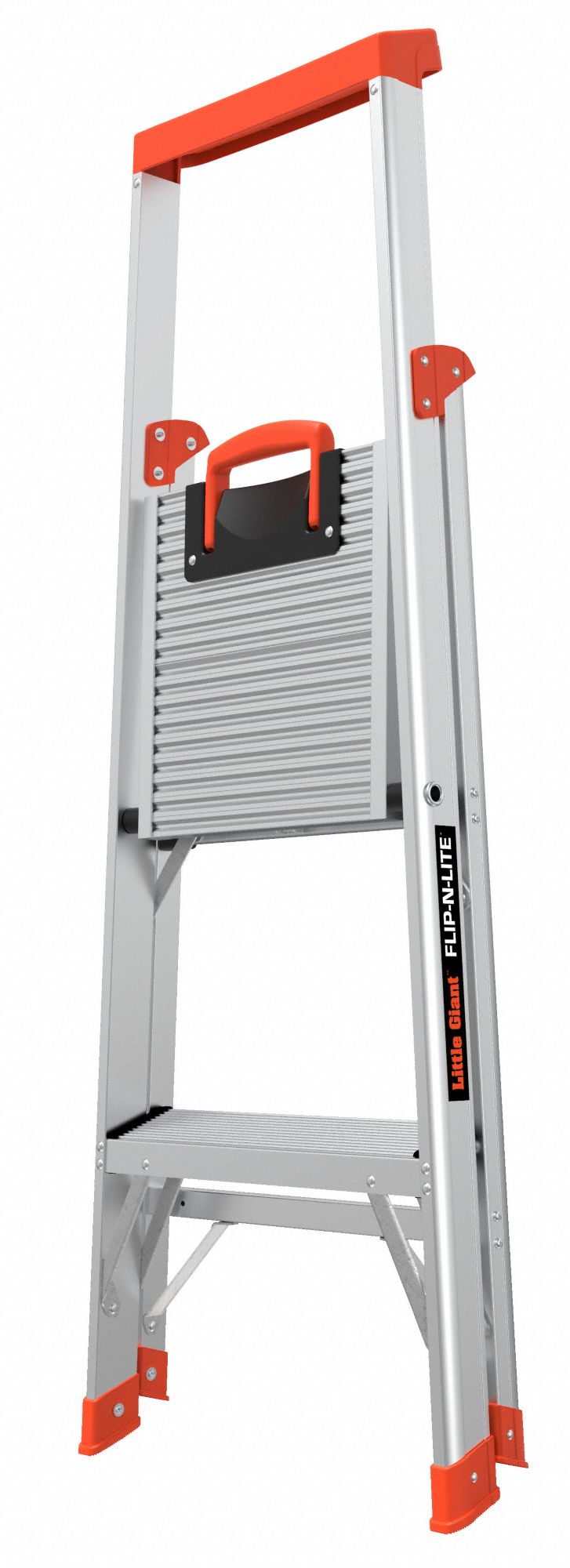 LITTLE GIANT Platform Stepladder: 4 ft Ladder Ht, 1 ft 10 in Platform ...