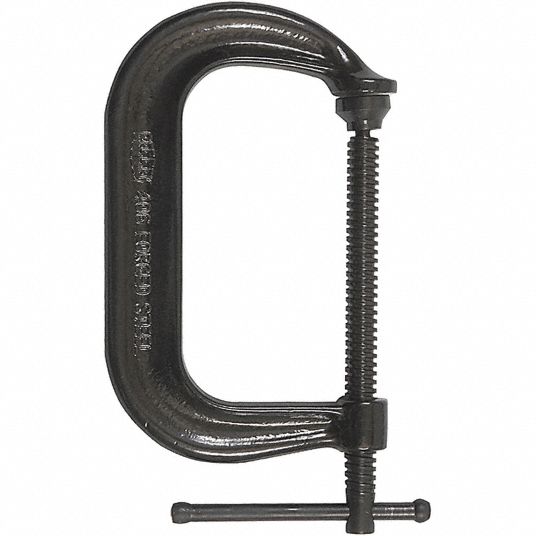Regular Duty Forged Steel C-Clamp, 12 in Max. Opening, 6 1/4 in Throat ...