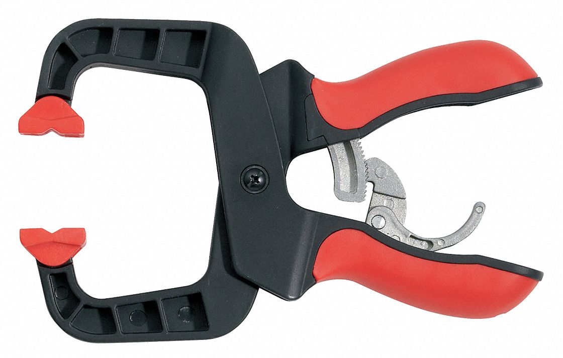 Deep Reach Ratcheting Spring Clamp Max. Jaw Opening (In.) 2, Length (In ...