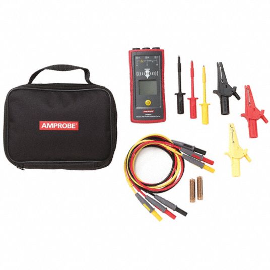 AMPROBE Phase Sequence Motor Rotation Tester: CAT IV 600V, 40 to 700V ...