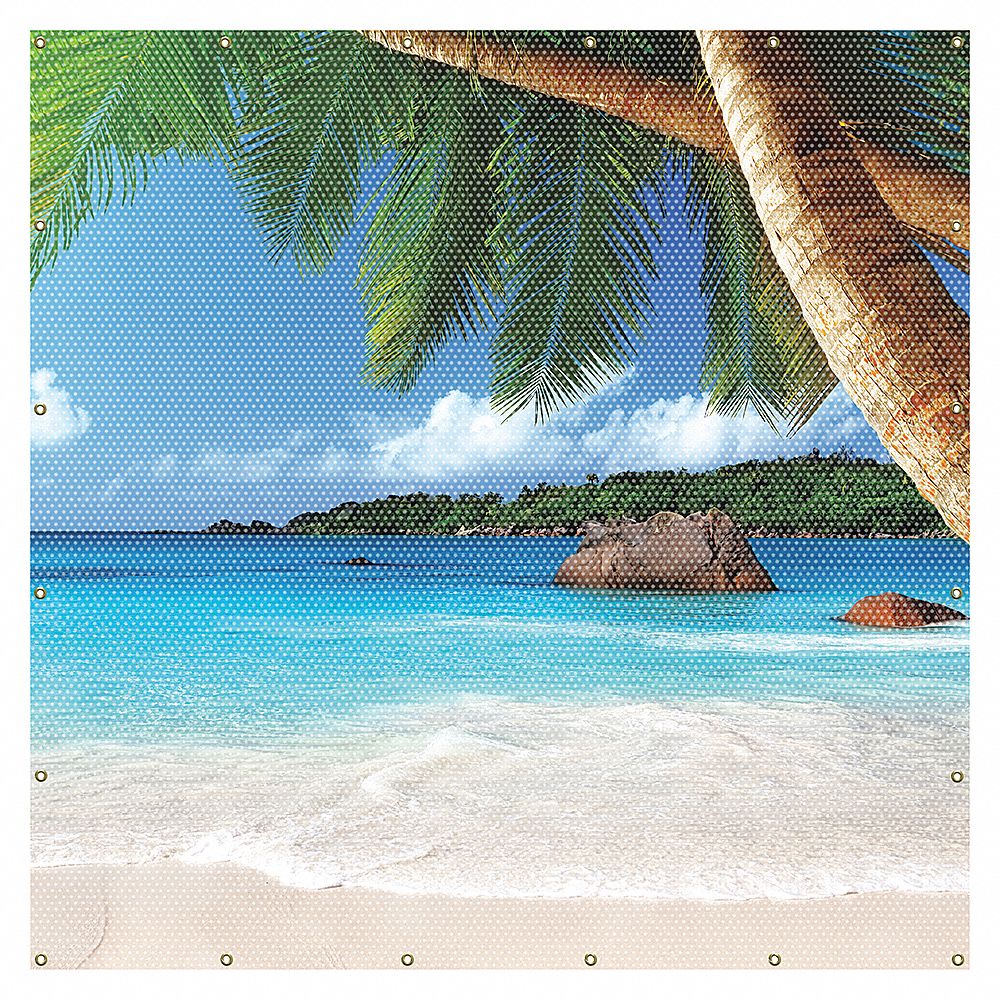 ACCUFORM SIGNS ECRAN SOUDAGE PLAGE 6X6 PD BL - Couvertures, rideaux et ...