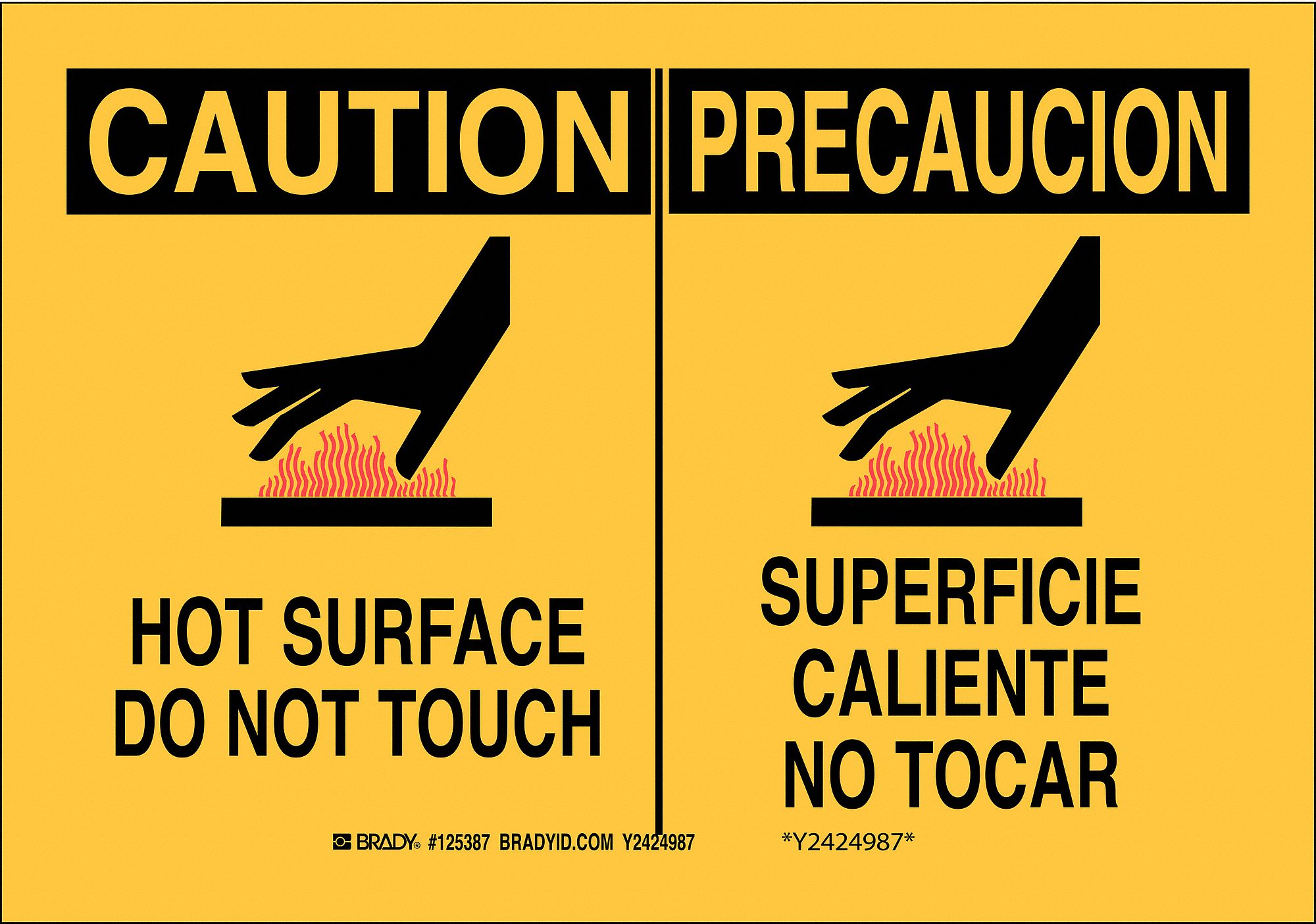 Polyester, Adhesive Sign Mounting, Safety Sign - 40R909|125387 - Grainger